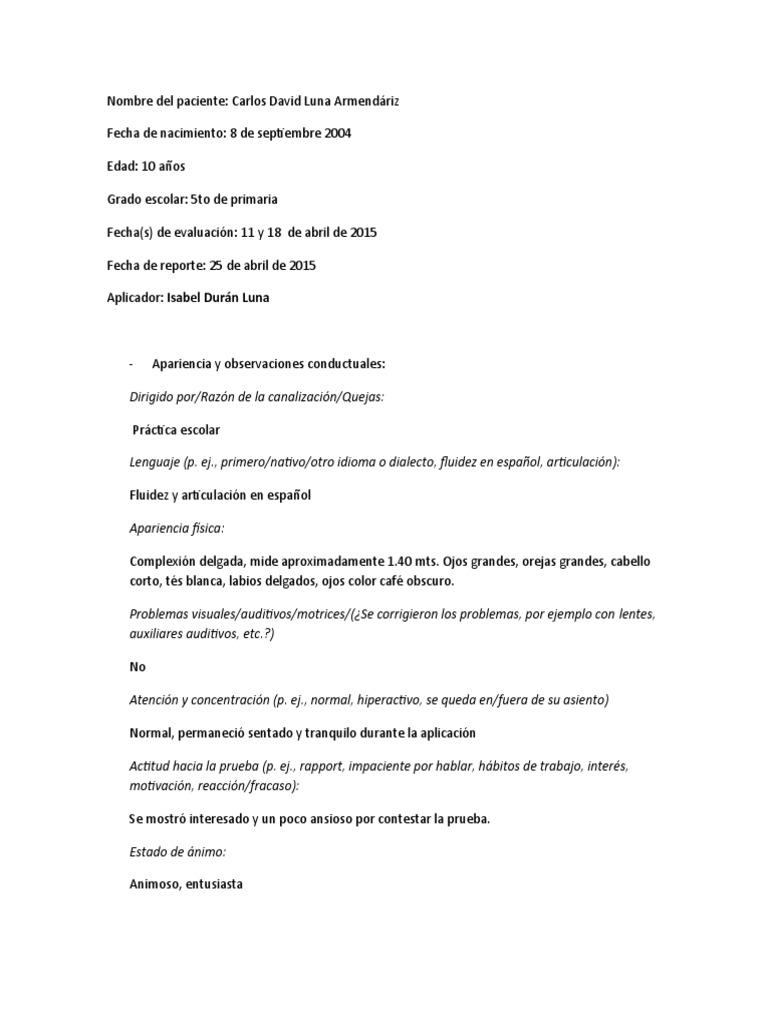 Interpretacion Marci | PDF | Procesos mentales | Neurociencia