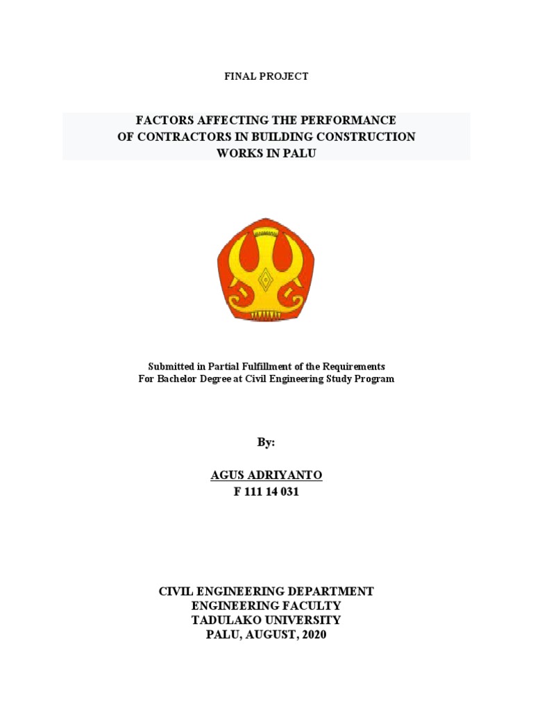 Cover Agus - Teknik Sipil | PDF