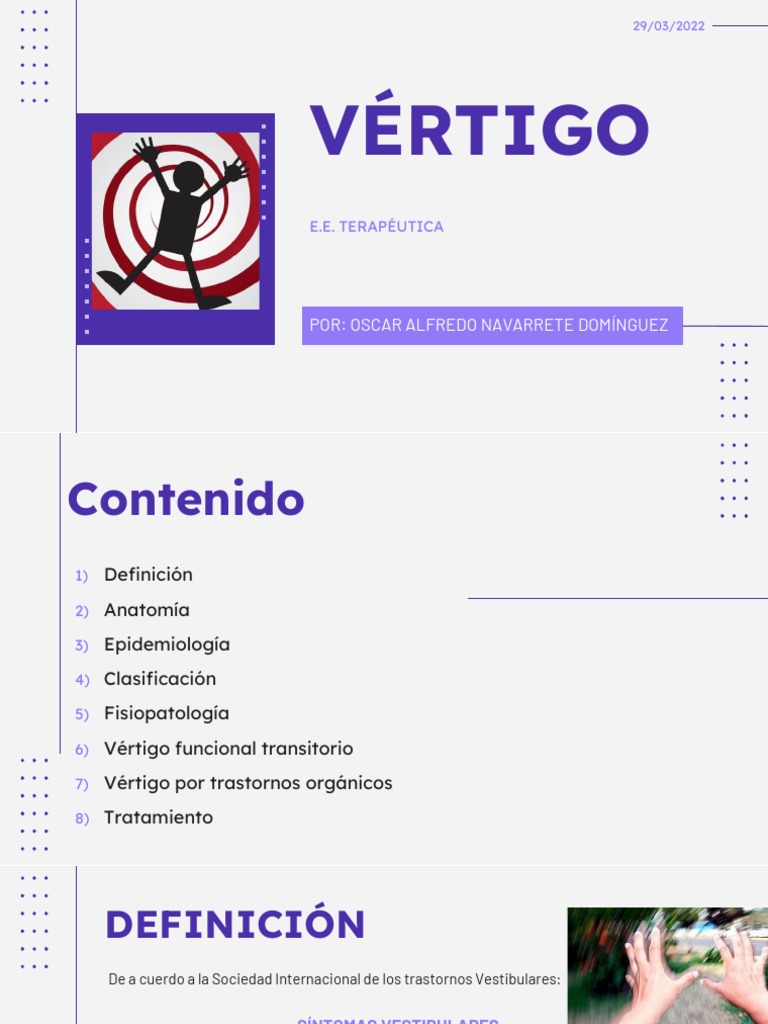 VÉRTIGO | PDF | Vértigo | Enfermedades y trastornos