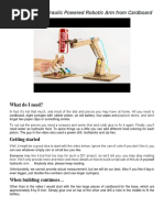 CARDBOARD Robotic Hydraulic Arm - 16 Steps (With Pictures ...