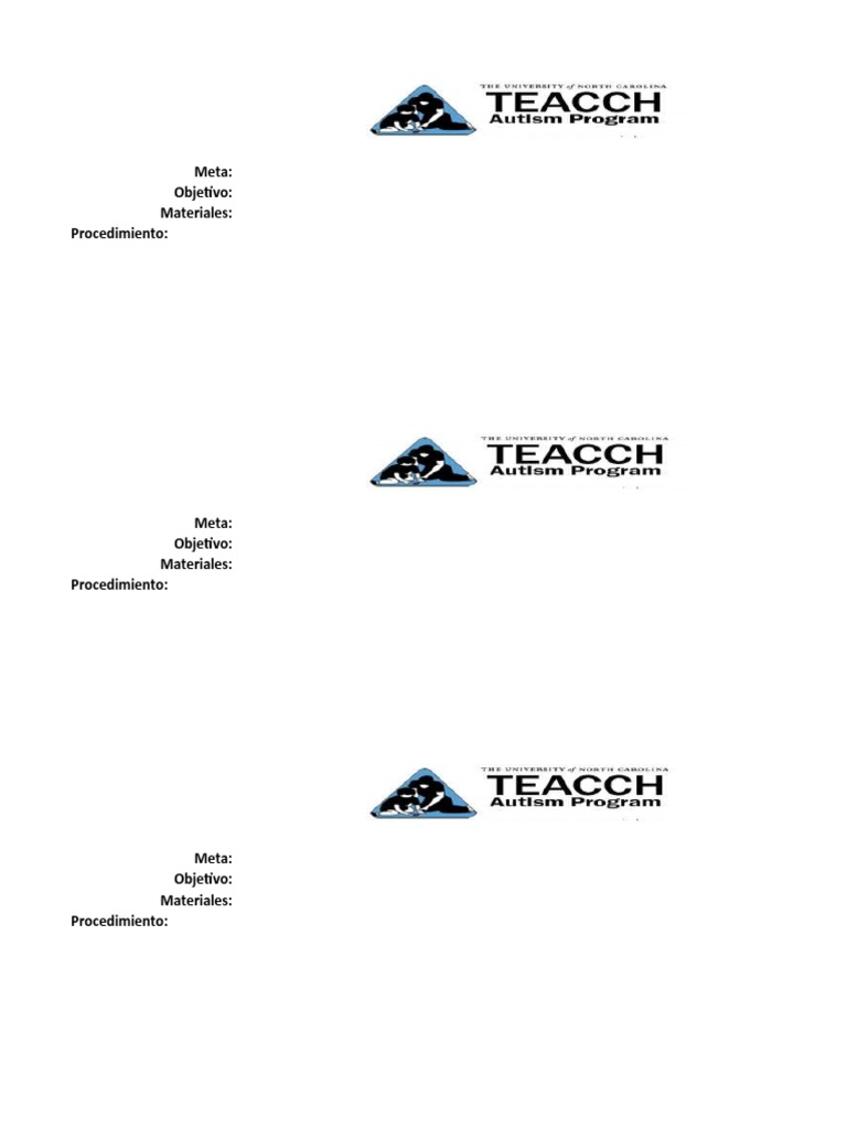 Manual Teacch | PDF | Aprendizaje | Espectro autista