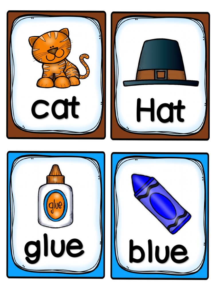 Memory Game Rhyming Words | PDF
