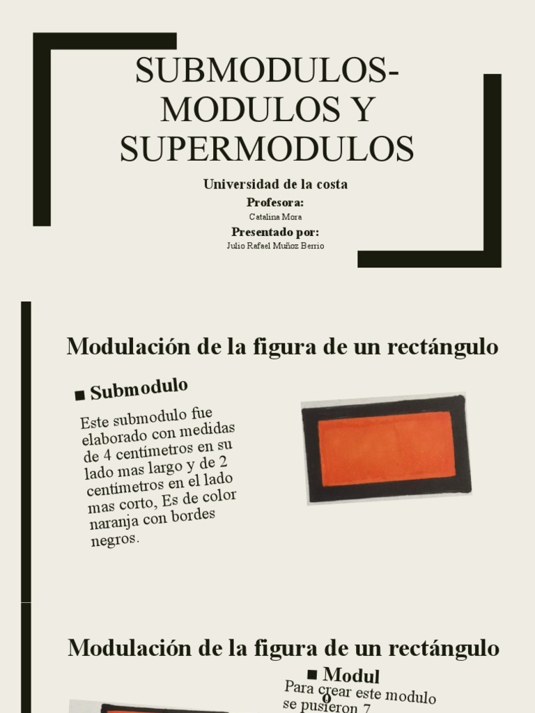 Ejemplos de Módulos y Supermódulos | PDF | Geometría | Geometría Elemental