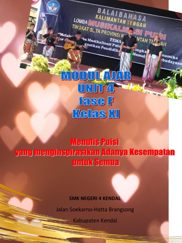 F.11 - Unit 4 Menulis Puisi Yang Menginspirasikan Adanya Kesempatan Untuk Semua | PDF