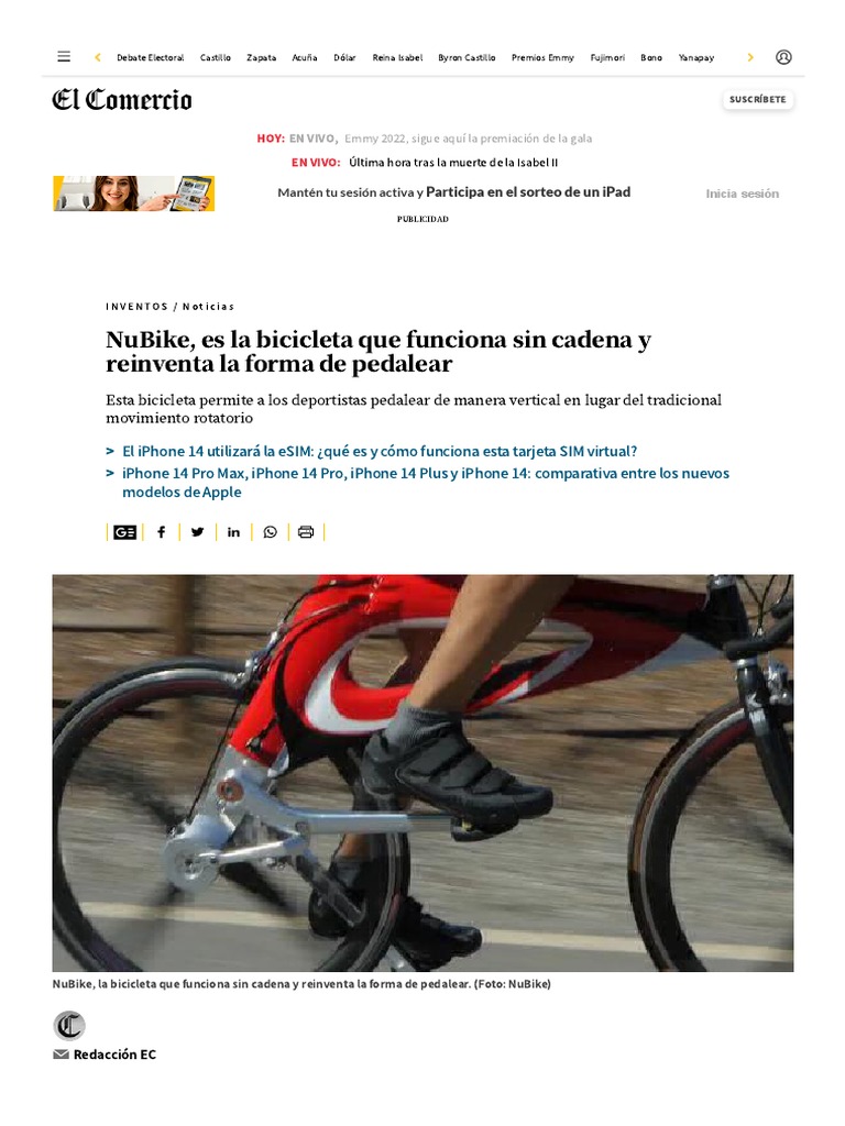 NuBike, Es La Bicicleta Que Funciona Sin Cadena y Reinventa La Forma de ...