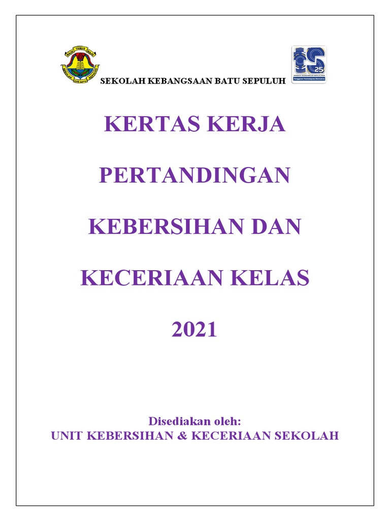 Kertas Kerja Keceriaan Sek 2021 | PDF