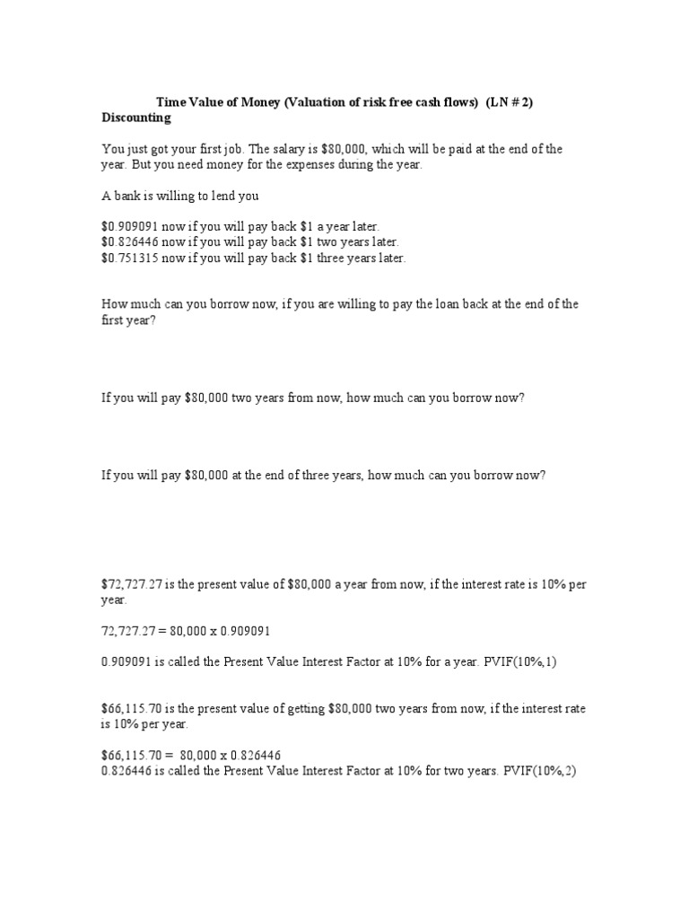 TVM 2 | PDF | Present Value | Interest