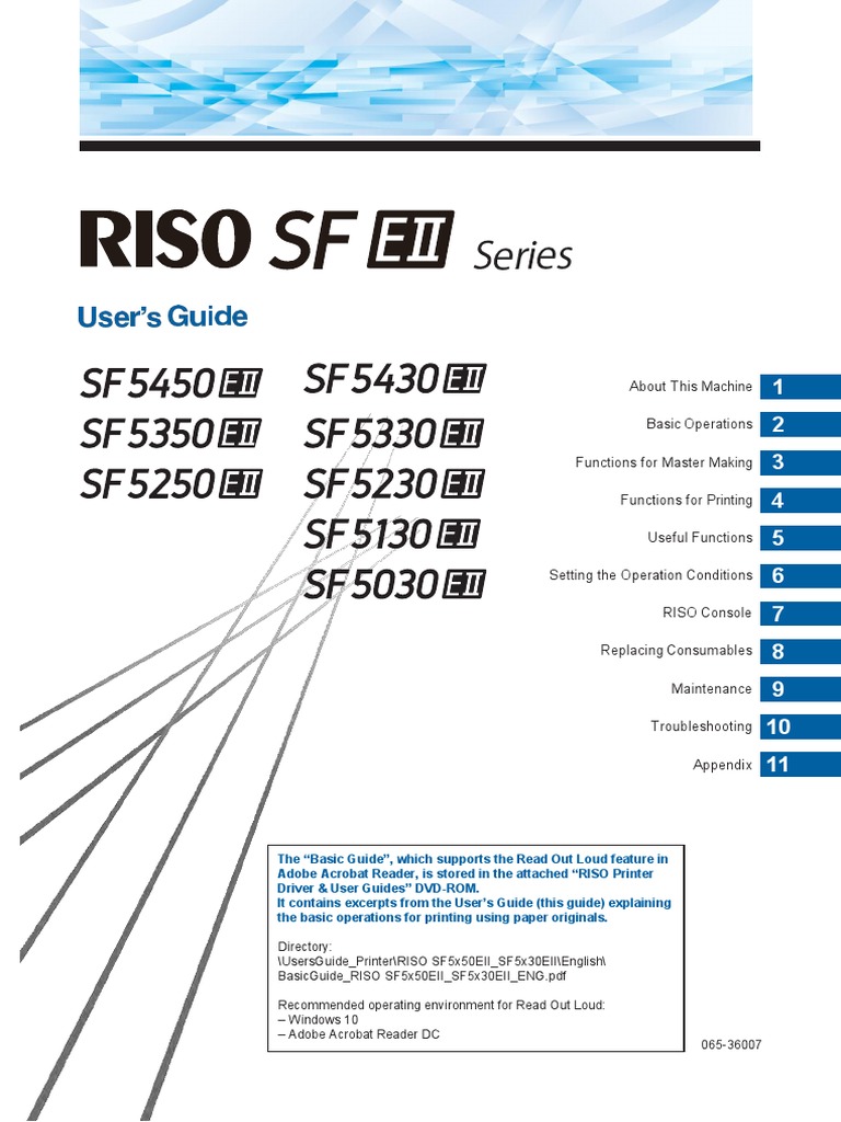 Usersguide Riso SF Eii 5450 5130 Eng Redux | PDF | Ac Power Plugs And Sockets | Electrical Connector