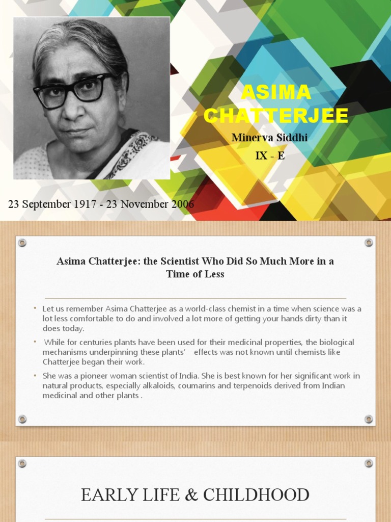 Asima Chatterjee | PDF | Academia | Science