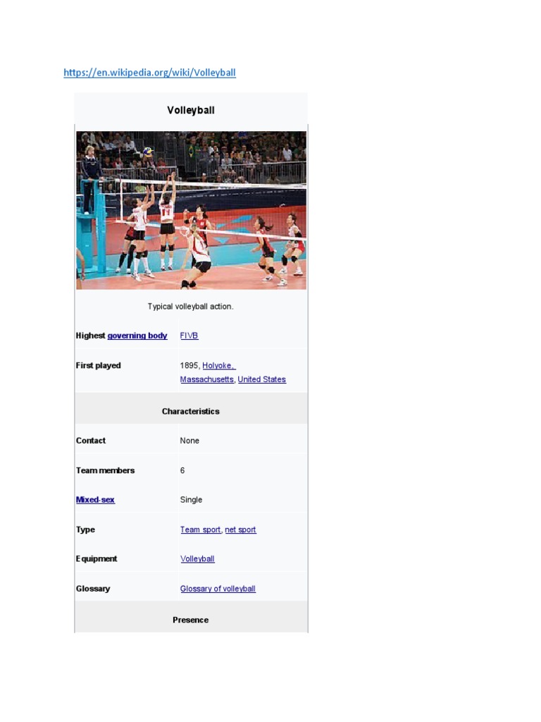 Volleyball | PDF | Volleyball | Competitive Games