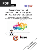 Template SARILING LINANGAN KIT SLK SA FILIPINO Updated | PDF