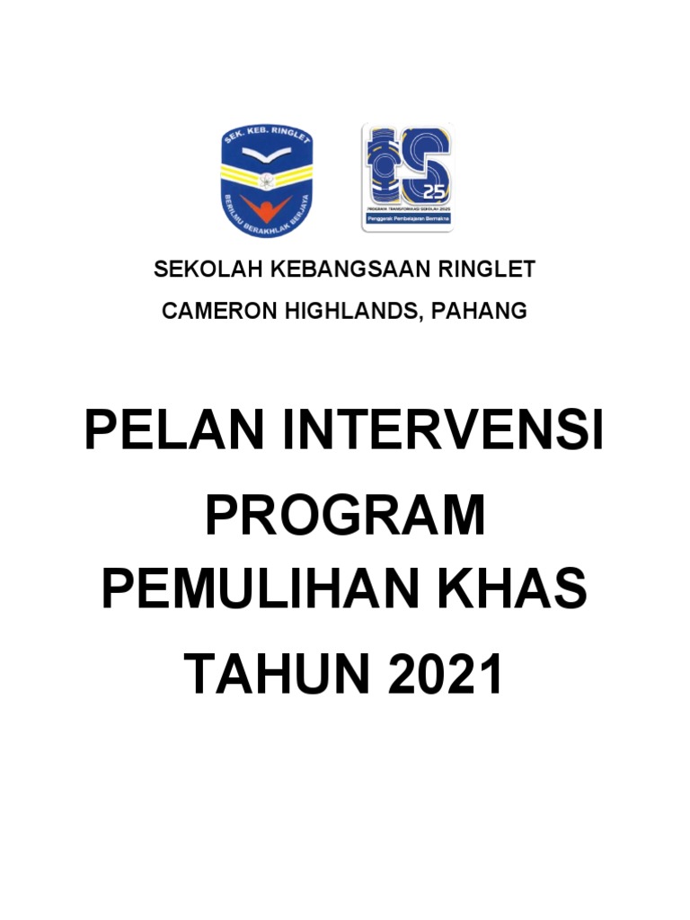 Pelaksanaan Intervensi Program Pemulihan Khas SK Ringlet 2021 | PDF