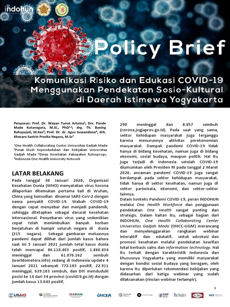 3 B. Policy Brief OHCC UGM, 2021final Bhs Indonesia | PDF 3 B. Policy Brief OHCC UGM, 2021final Bhs Indonesia | PDF