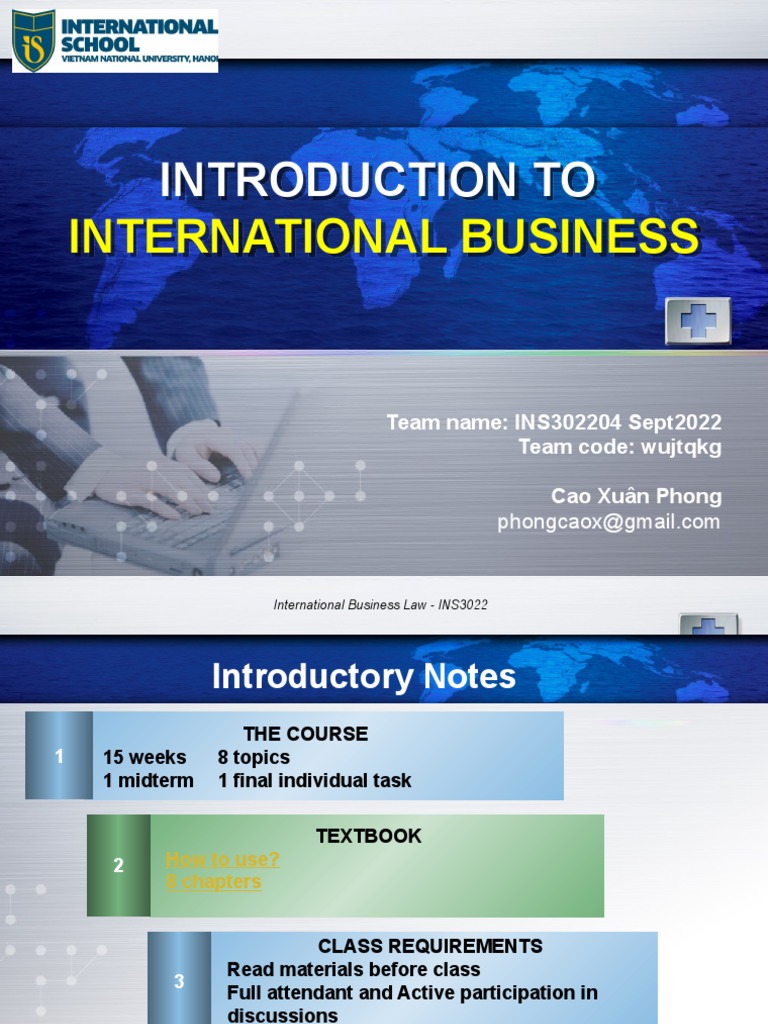 Session 1 Introduction To IBL | PDF | Intellectual Property | Business
