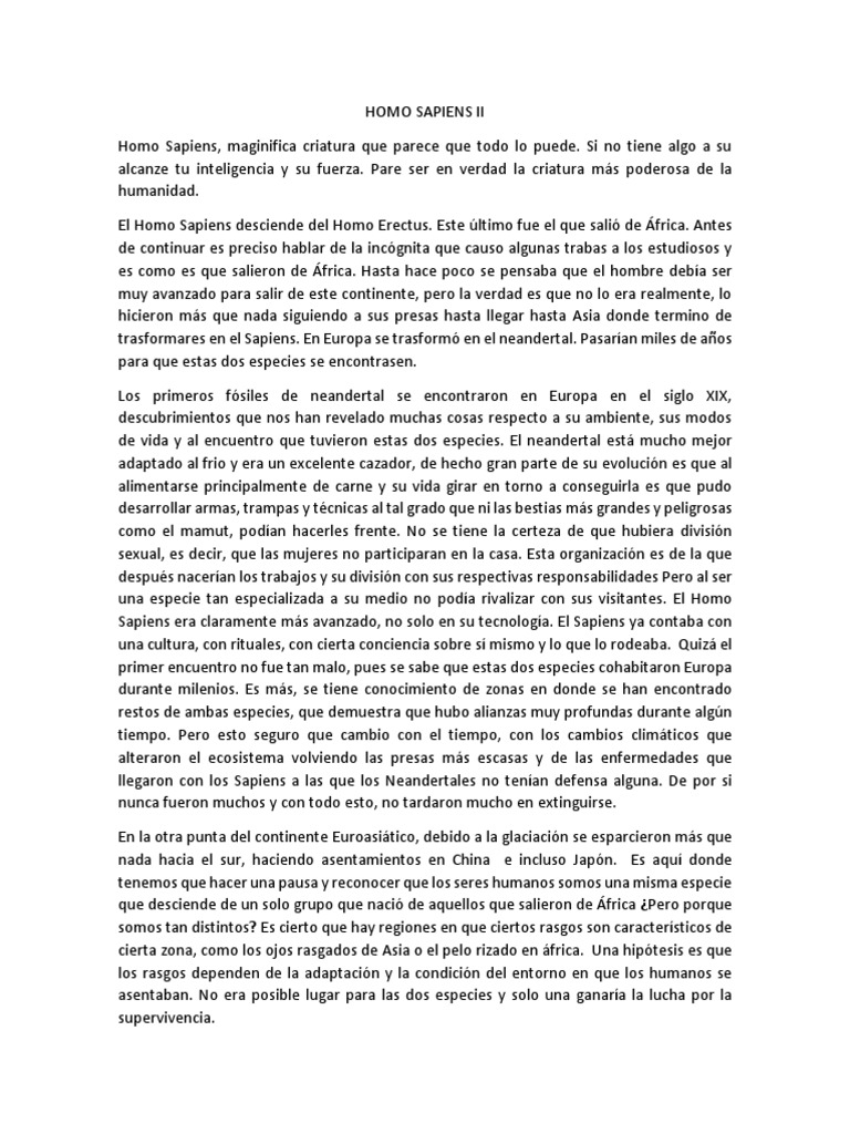 Rutas de expansión del Homo Sapiens | PDF | Homo | neanderthal