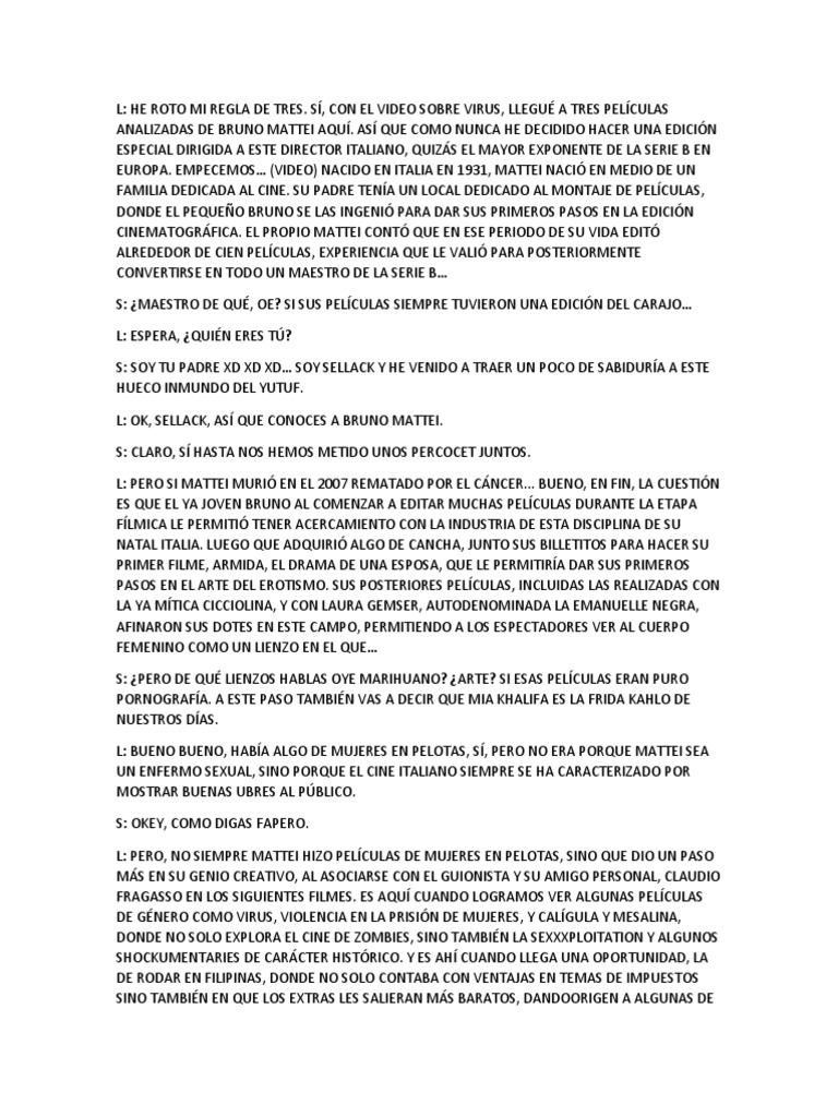 Bruno Mattei | PDF