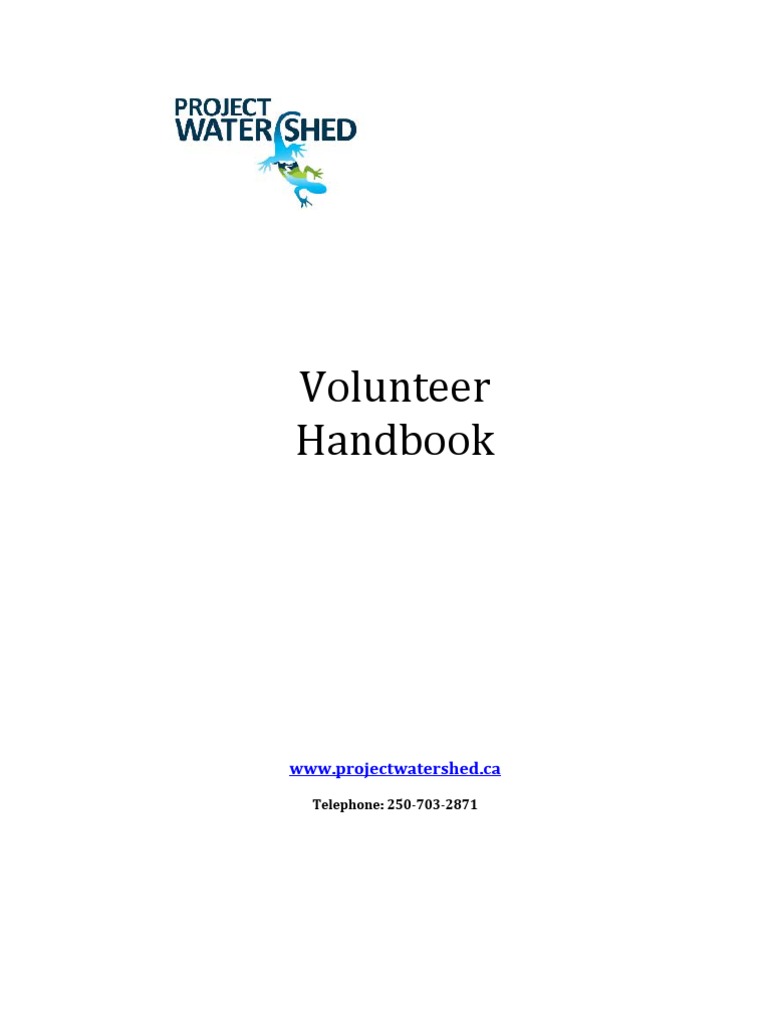 Volunteer Handbook Booklet-Website | PDF | Volunteering | Conservation ...
