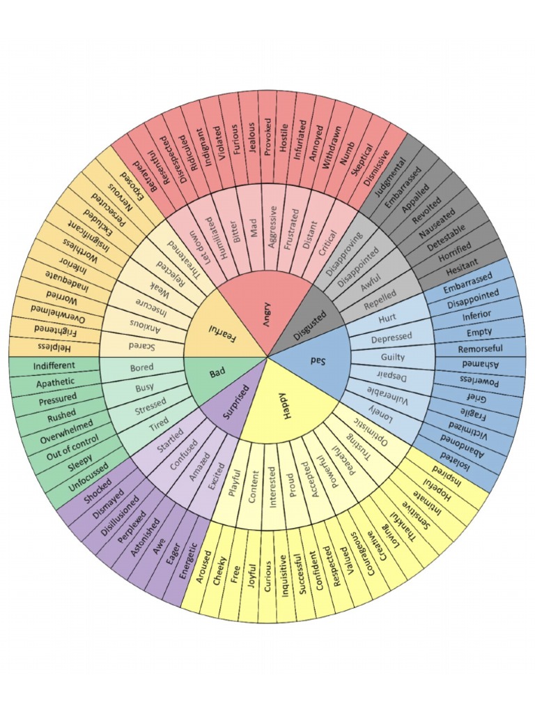 Wheel of Emotions | PDF