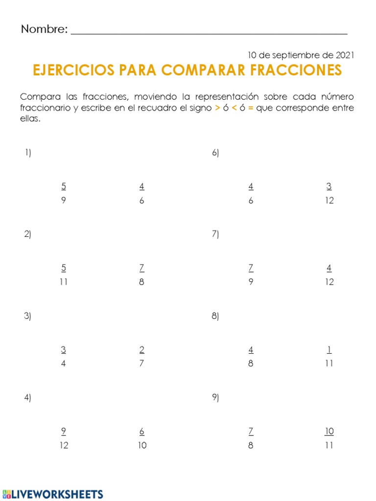 Fracciones en La Recta Numerica 1 | PDF