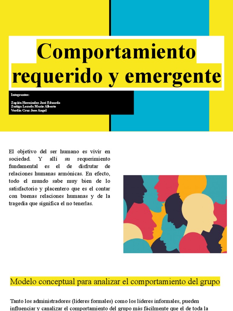Comportamiento Requerido y Emergente | PDF | Comportamiento | Liderazgo