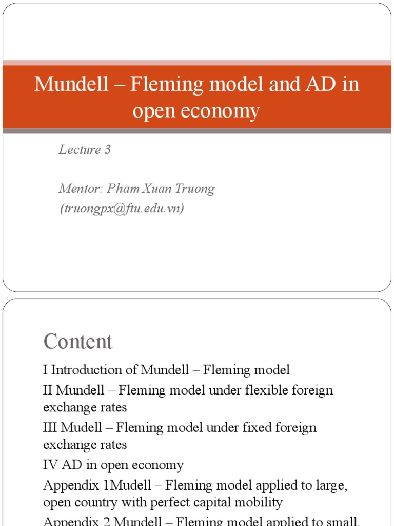 Analysis of the Mundell-Fleming Model and Aggregate Demand in Open ...