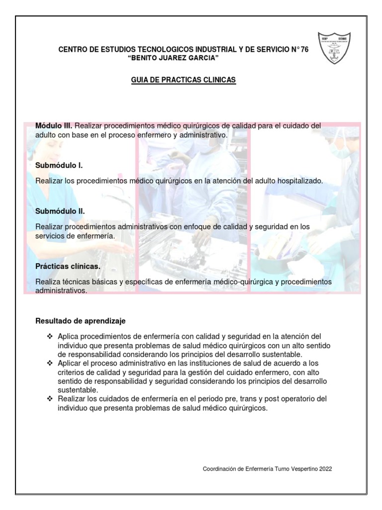 Guia Medico Quirurgica 2022 | PDF | Enfermería | Cirugía Guia Medico Quirurgica 2022 | PDF | Enfermería | Cirugía