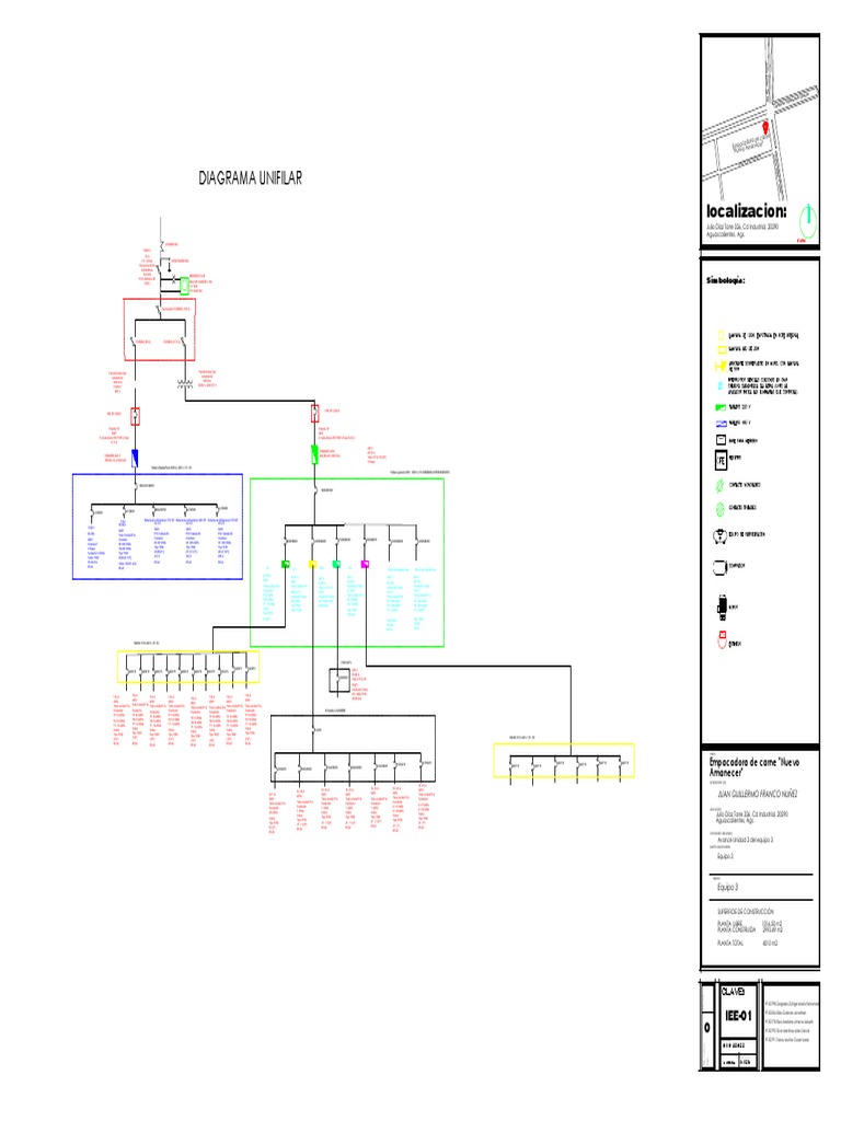 E3 Plano de Diagrama Unifilar | PDF | Metales de transición | Rieles
