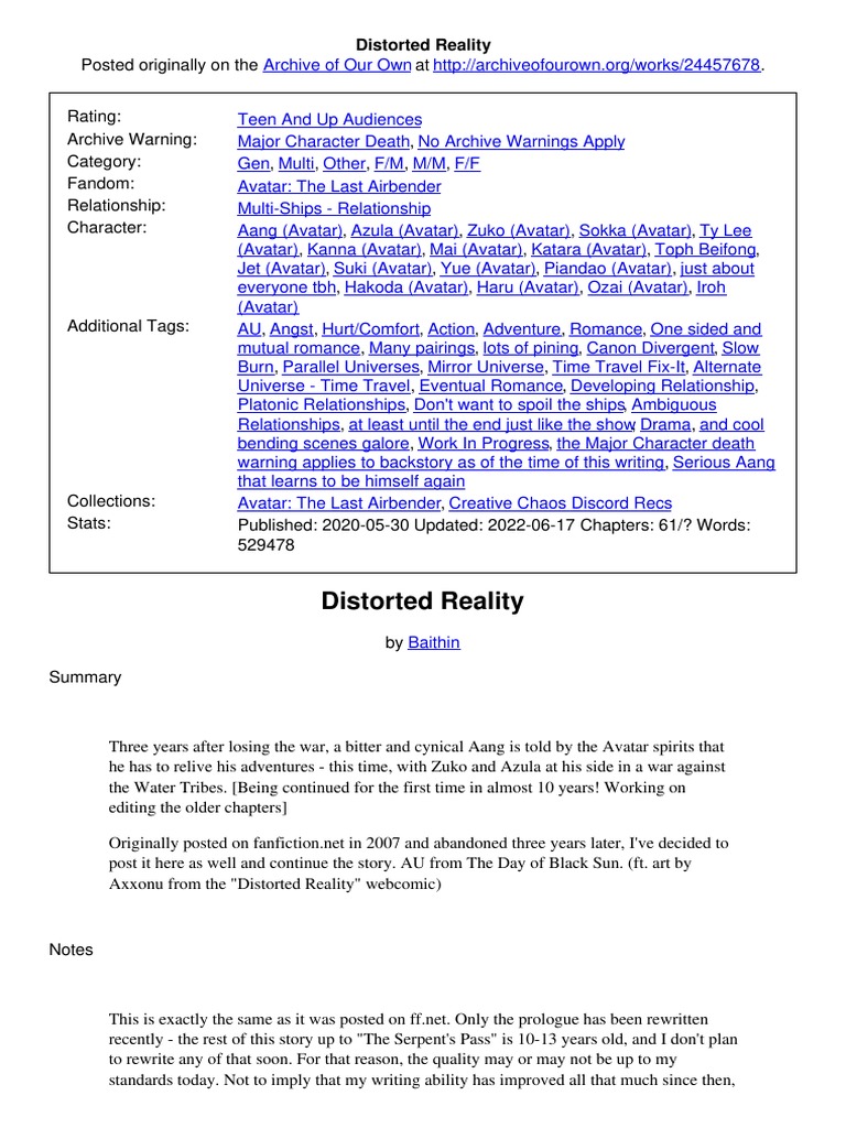 Distorted Reality | PDF