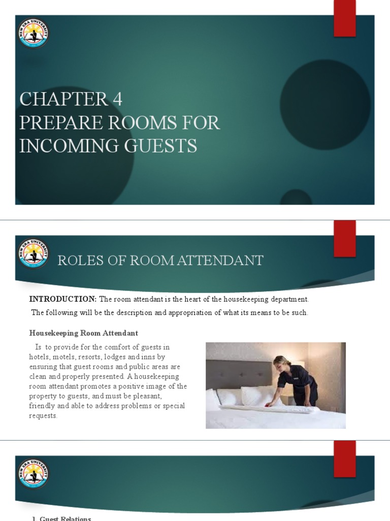 Chapter 4 Housekeeping | PDF | Vacuum Cleaner | Housekeeping