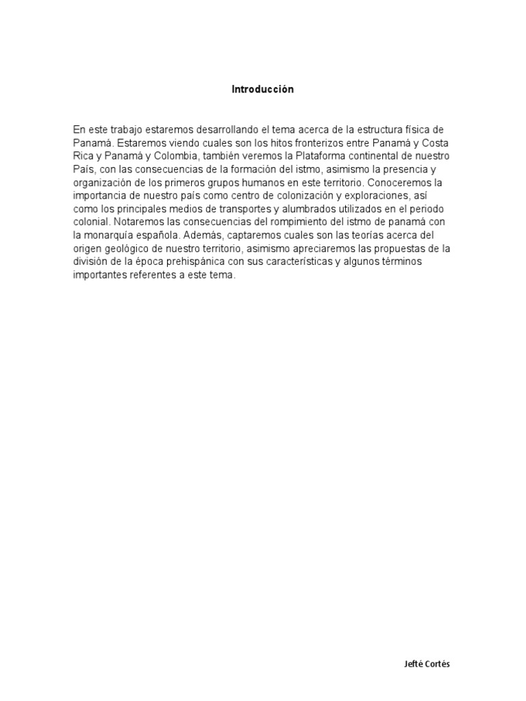 Extensión Territorial de Panamá | PDF | Panamá | Aguas territoriales