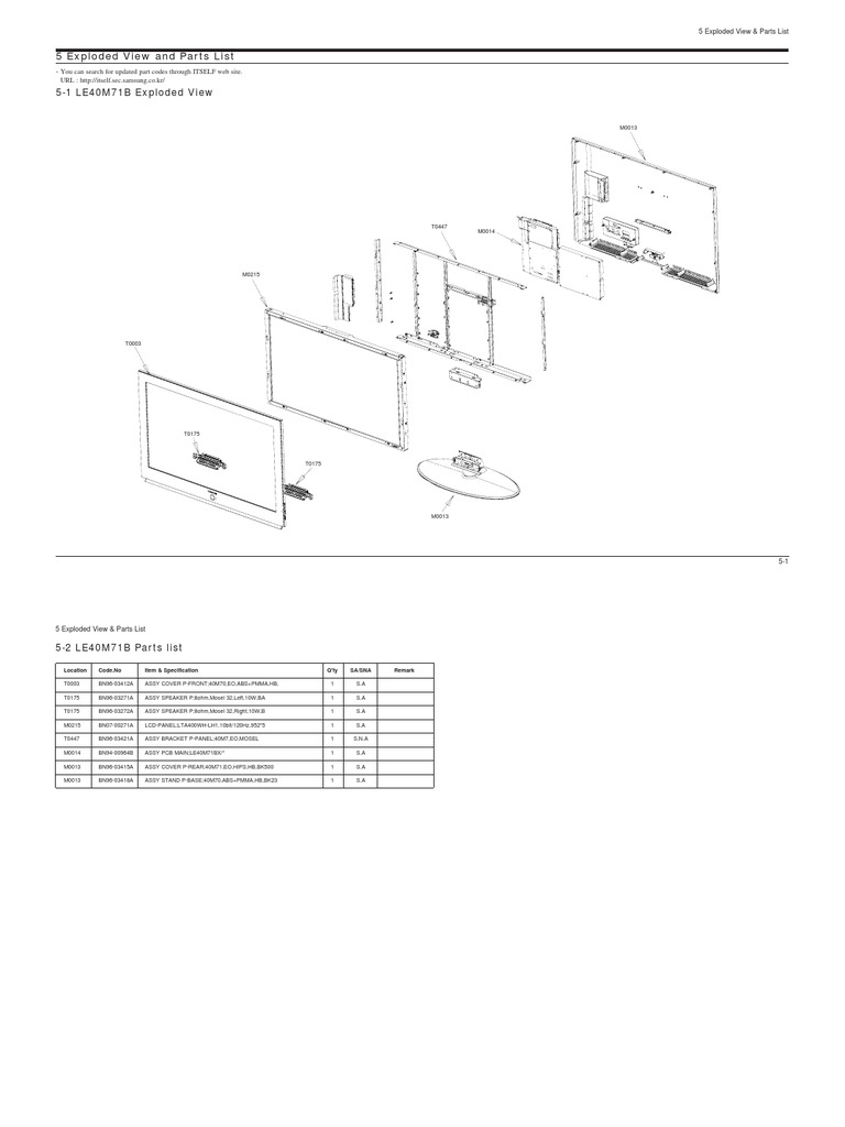 10 - Exploded View & Part List | PDF