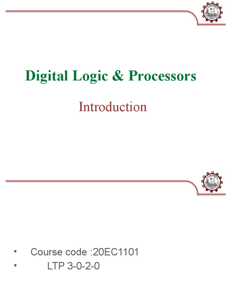 1.introduction - PPT (DLP 2021 22) | PDF | Digital Electronics ...