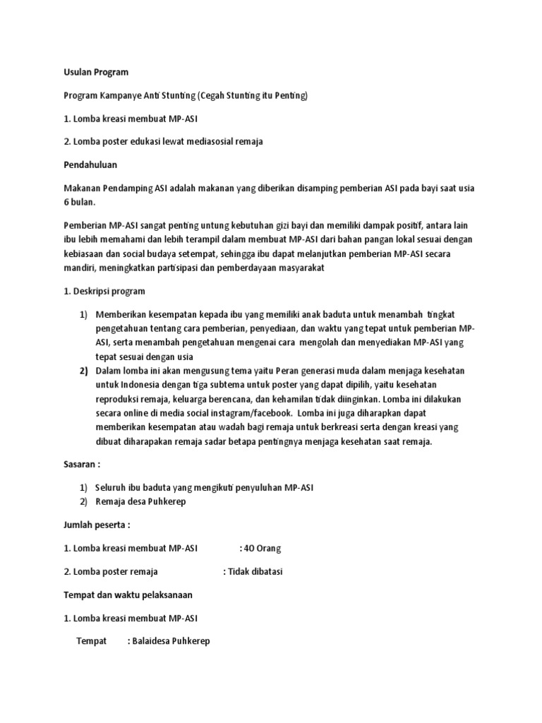 Teknis Dan Timeline Program Kampanye | PDF