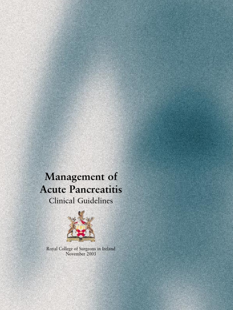 Management of Acute Pancreatitis: Clinical Guidelines | Download Free ...