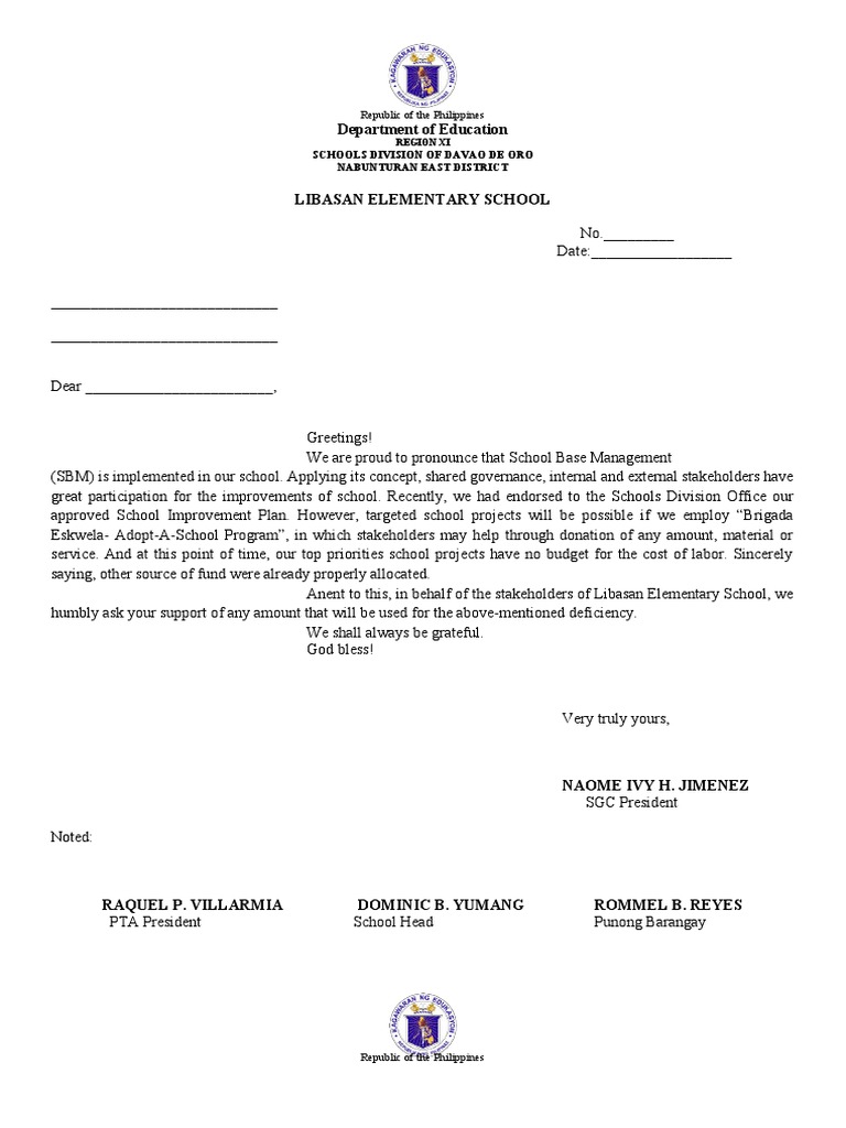 Solicitation Letter | PDF