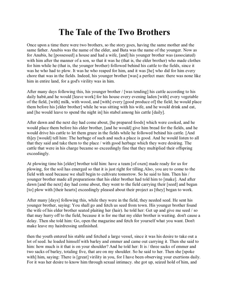 The Tale of The Two Brothers | PDF