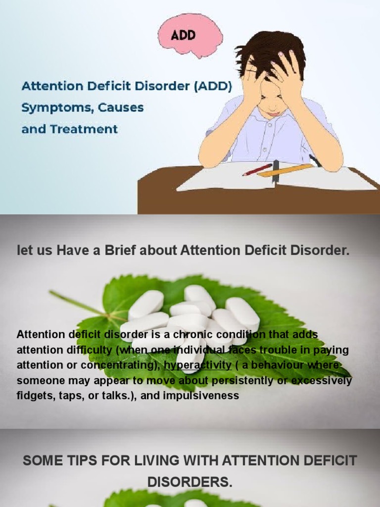 How Do You Live With Attention Deficit Disorder | PDF
