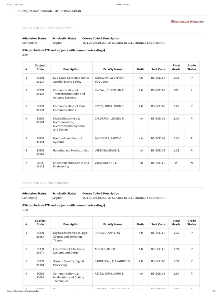 Proof of Grades | PDF | Electronic Engineering | Electronics