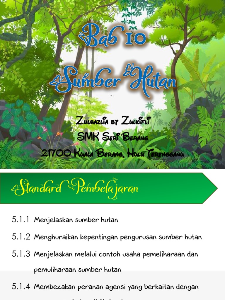 Geo Ting 3 - Bab 10 Sumber Hutan | PDF
