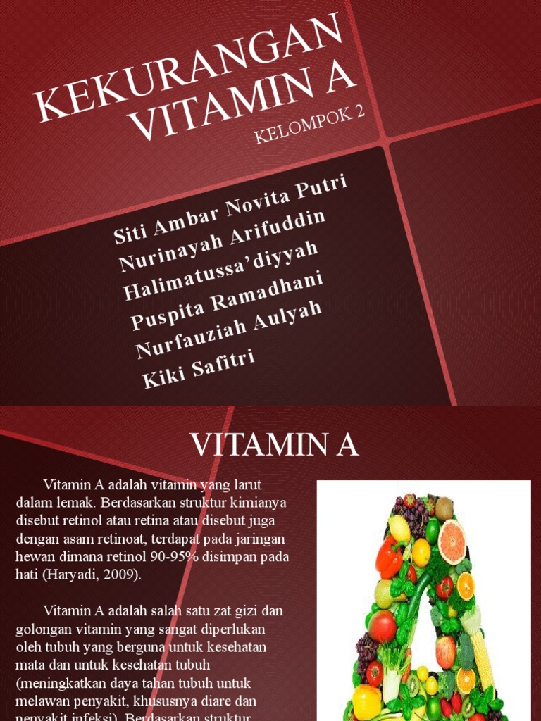 Vitamin A dan Fungsinya bagi Kesehatan | PDF