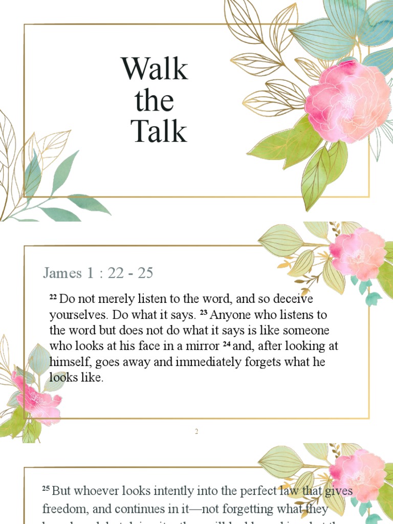 Walk The Talk | PDF | Color | Blue