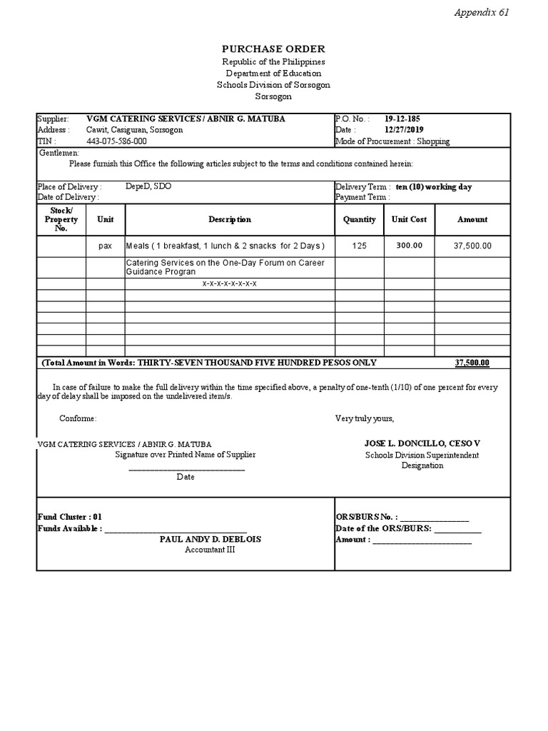 Supply Form | PDF | Inventory | Business
