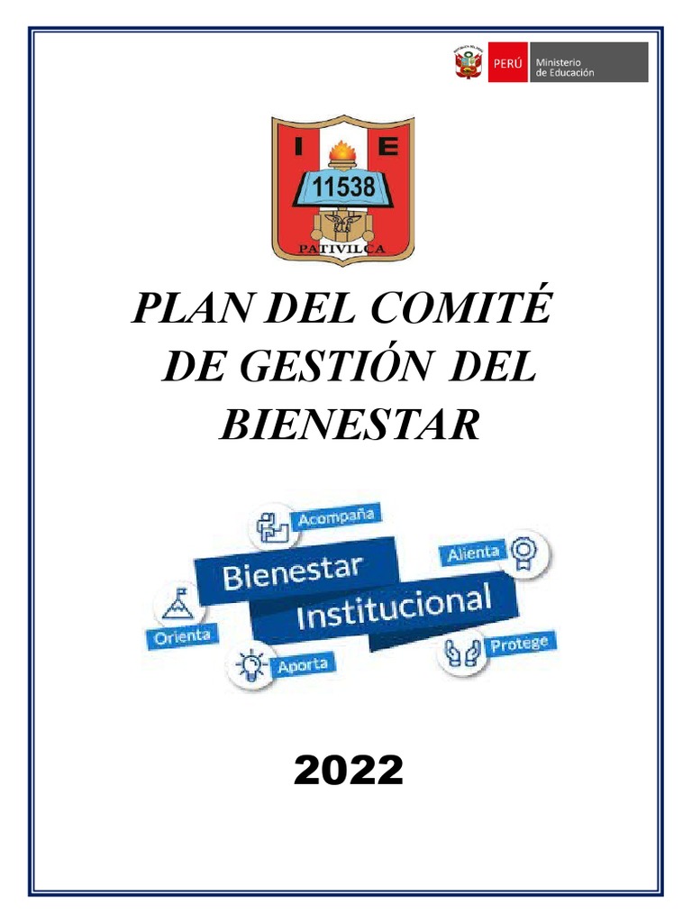 Plan de gestión del bienestar escolar para promover el desarrollo ...