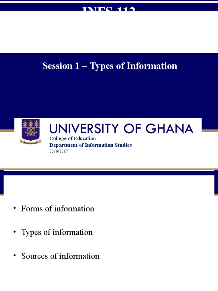 Overview of Information Types and Forms | PDF | Information ...