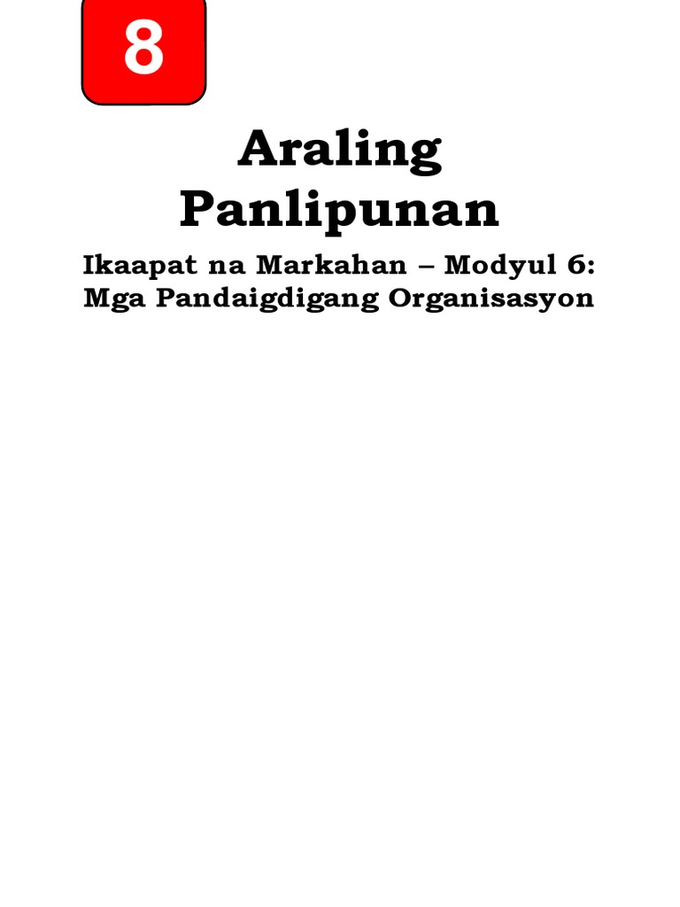 Ap8 Q4 Modyul6 | PDF