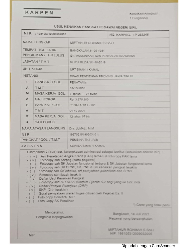 Contoh Karpen | PDF