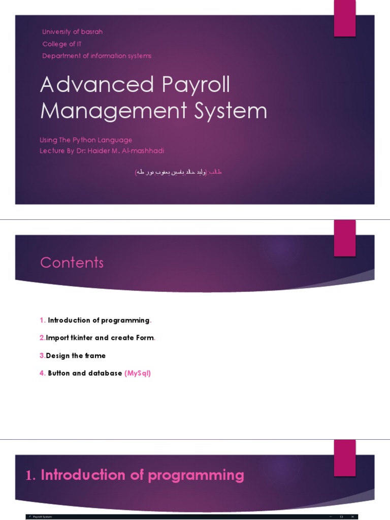 Advanced Payroll Management System Pdf 