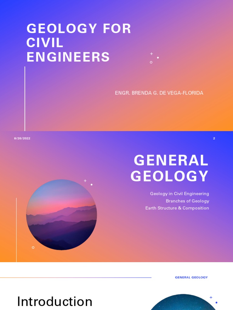 Geology For Civil Engineers - Lesson 1 | PDF | Geology | Geophysics