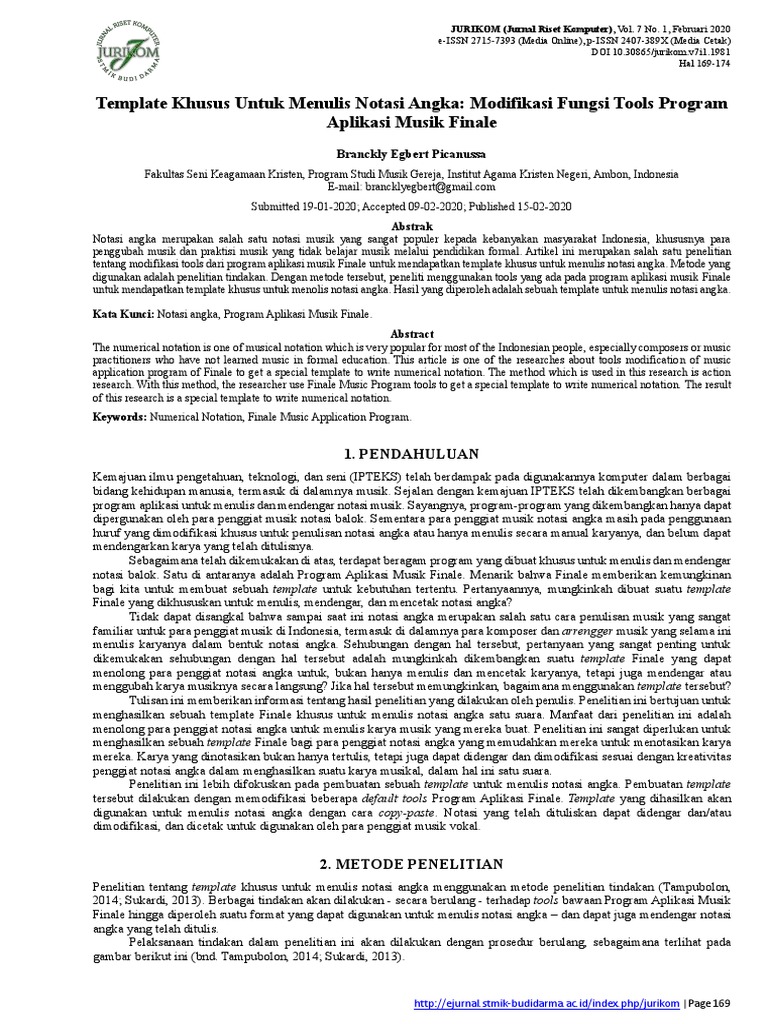 Template Khusus Untuk Menulis Notasi Angka Modifik | PDF