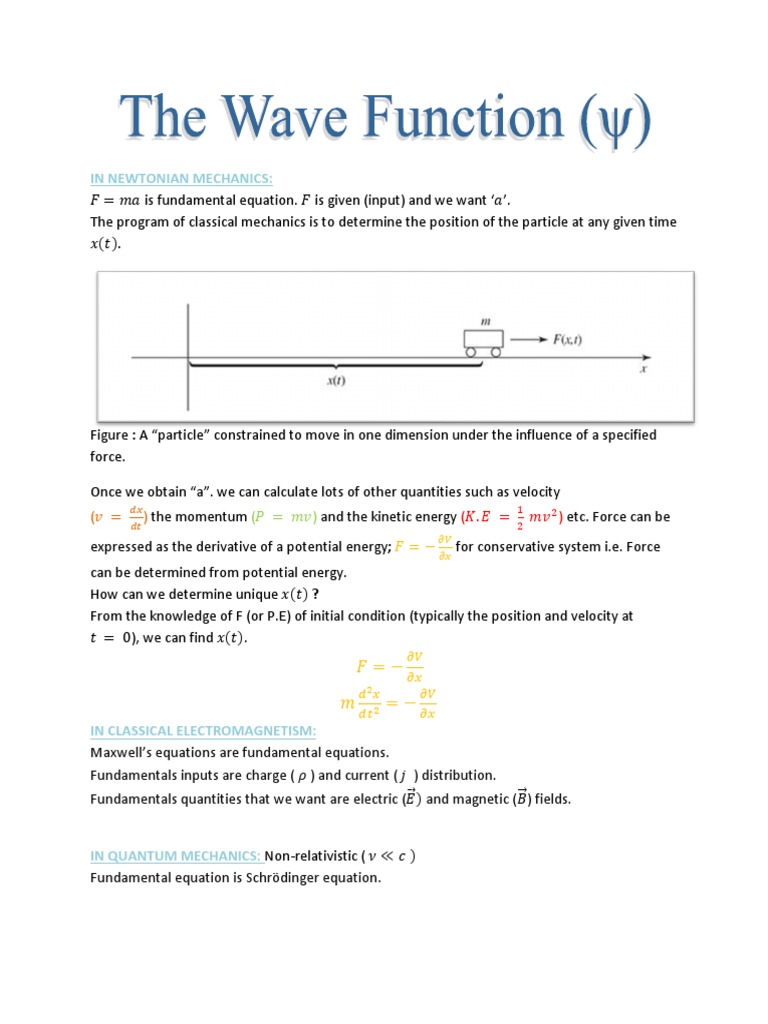The Wave Function | PDF | Wave Function | Quantum Mechanics
